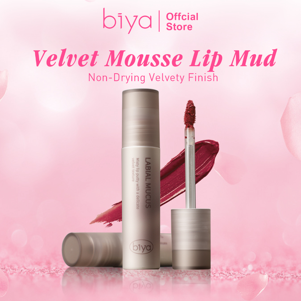 BIYA Mousse Lip Clay - Gincu matte baldu tahan lama dengan tekstur ...