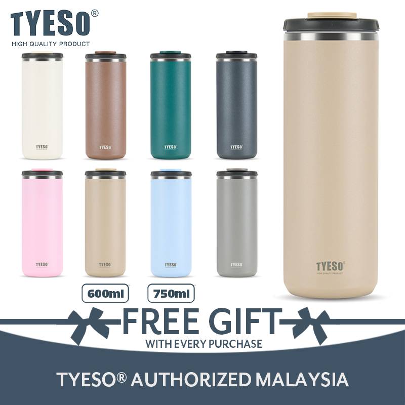 TYESO Vacuum Insulated Tumbler Bottle Keep Cold And Hot (600ml/750ml) TS-01027/TS-01028 | Shopee ...