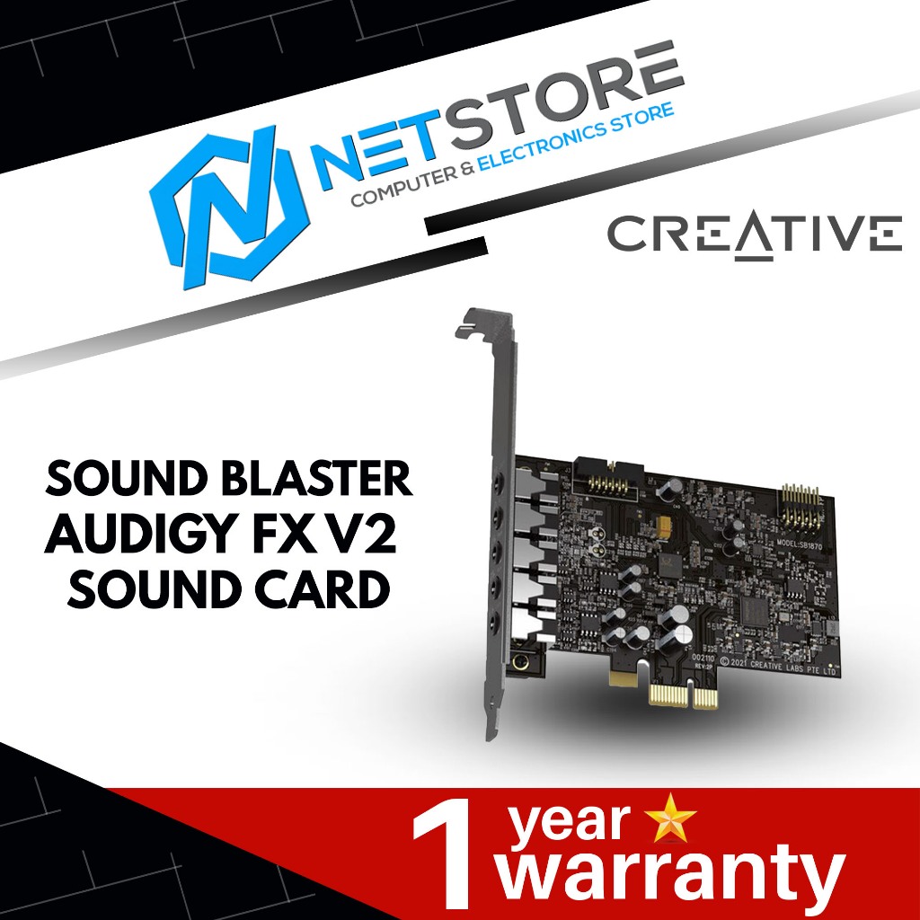 CREATIVE SOUND BLASTER AUDIGY FX V2 SOUND CARD | Shopee Malaysia