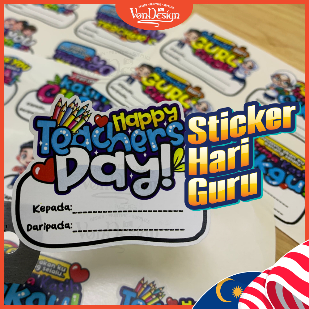 Sticker Hari Guru Teachers Day Stickers Size Besar Boleh Tulis | Shopee ...