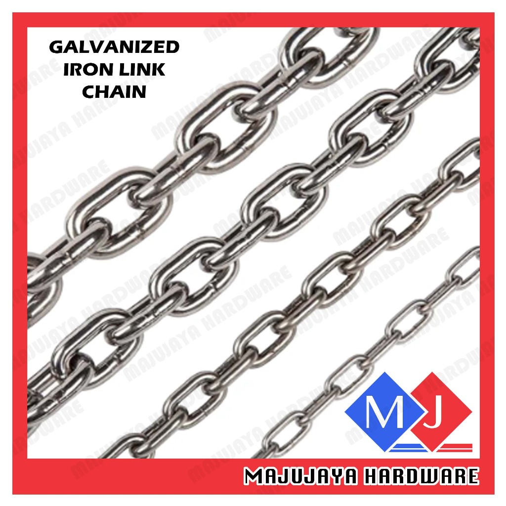 Galvanized Iron Chain Link Chain Batu Rantai Besi Jaring Ikan Dan Udang ...