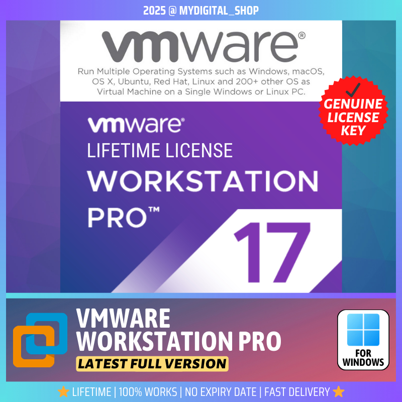 VMware Workstation Pro 17 2025 | For Windows Only | Full Version ...