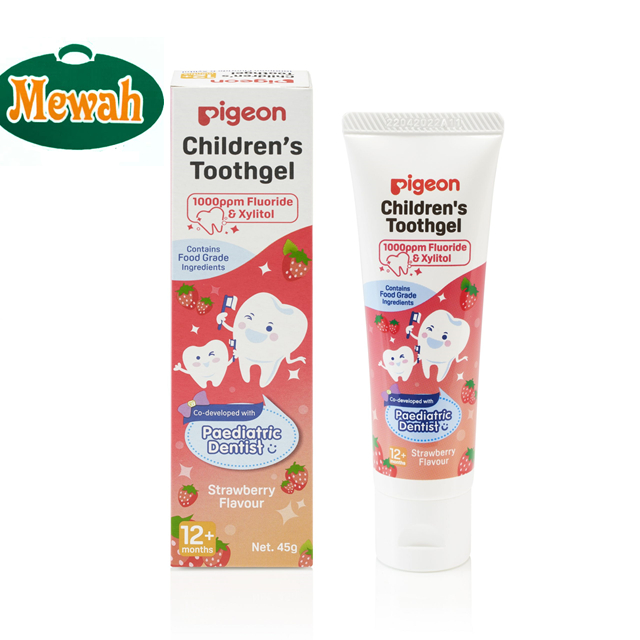 PIGEON Children Toothpaste/ ToothGel Strawberry 45g | Shopee Malaysia