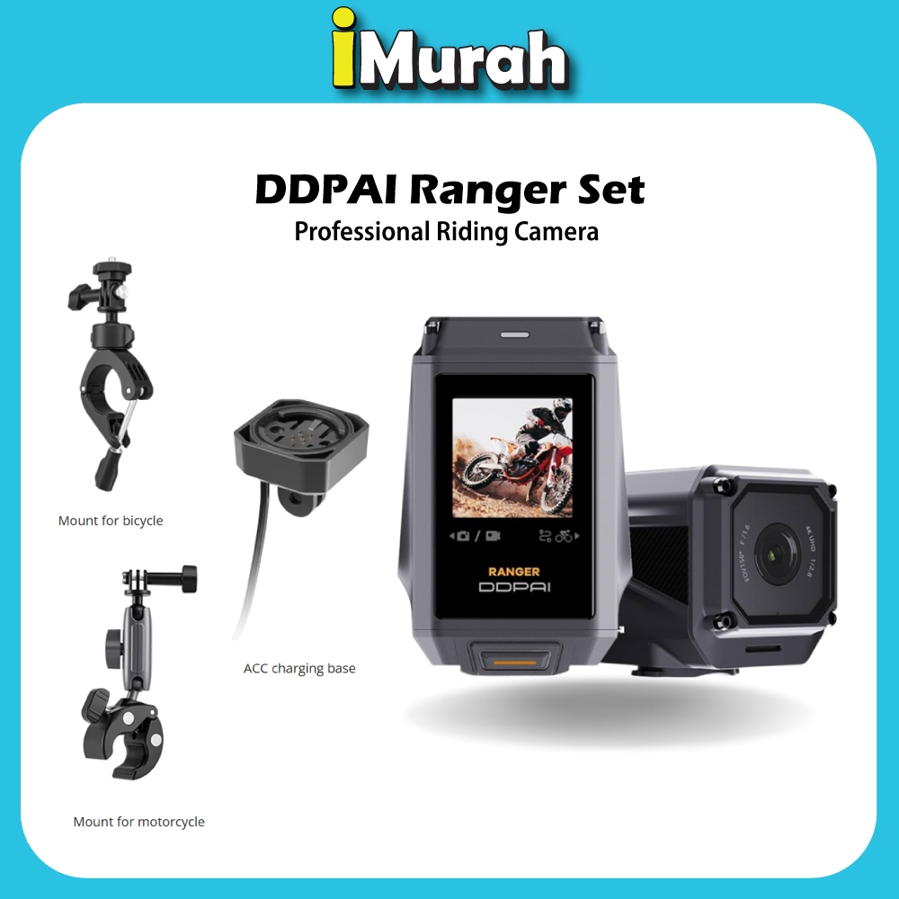 DDpai Ranger Riding Camera [Riding Data + 4K Video | Built In 128GB ...