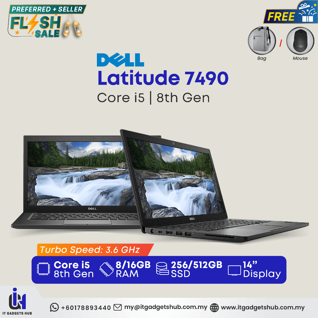 Dell Latitude 7000 Series Laptops | Model 7490 7480 7470 7290 7280 | i7 6th Gen | 16GB RAM 512GB ...