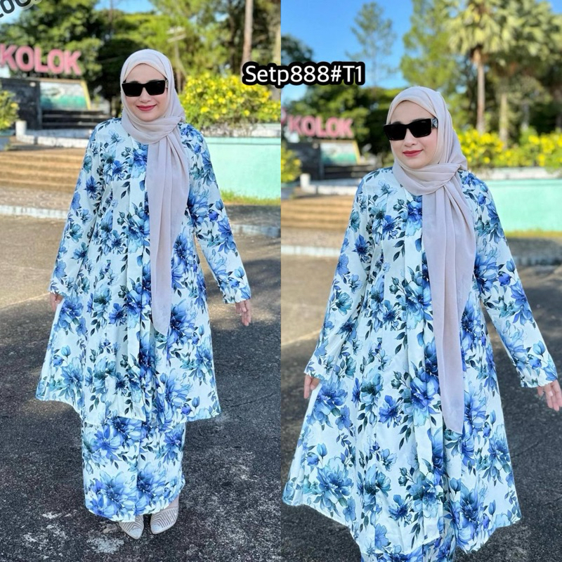 baju kebaya loose baju kebaya bercorak baju kebarung baju raya FREE ...