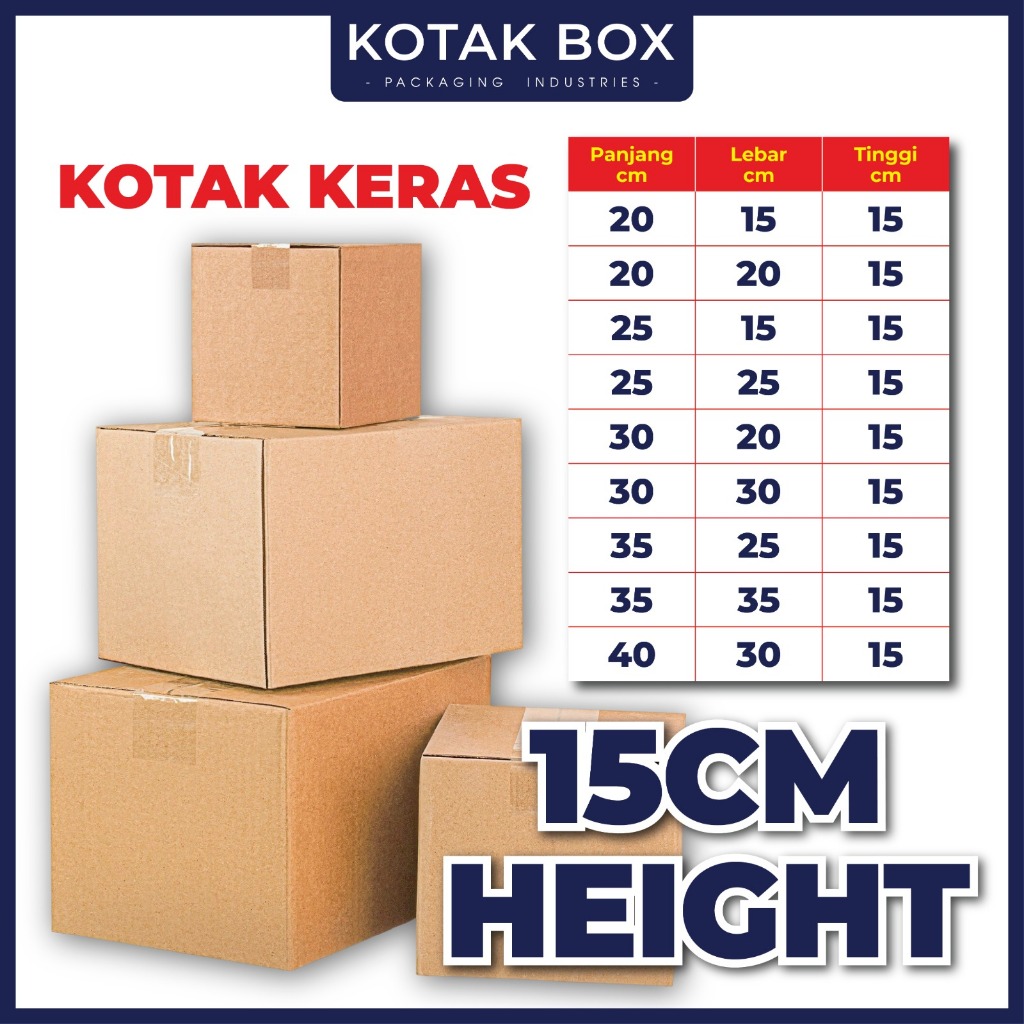 KOTAK BOX 15cm Height Kotak Carton Box Packaging Box Paper Box Small ...