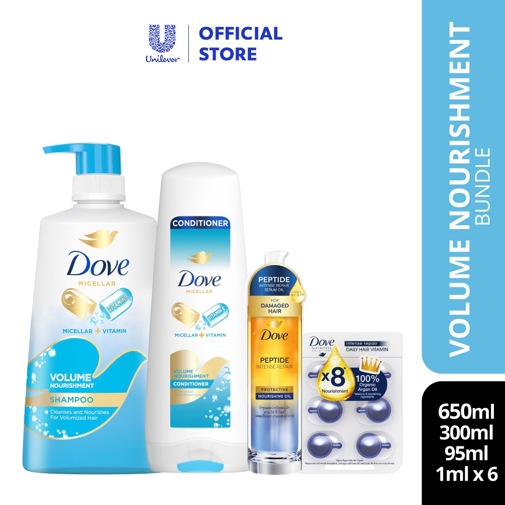 Dove Hair Volume Nourishment Bundle | Shopee Malaysia