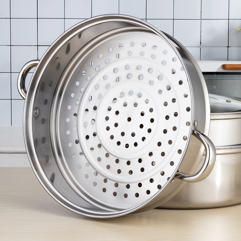 1Pc 32cm--40cm Extra Thick Stainless Steel Steamer Rack Basket tray ...