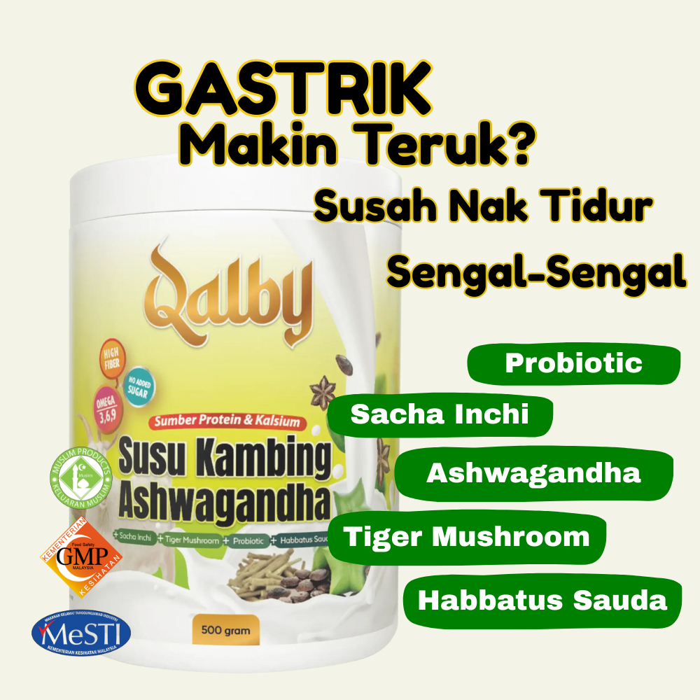 Original HQ Qalby Susu Kambing Ashwaganda Habbatus Sauda Sacha Inchi ...