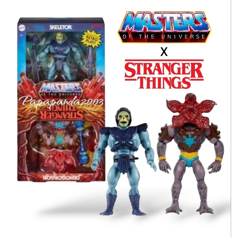 MOTU Masters of the Universe X Stranger Things Skeletor & Demogorgon ...