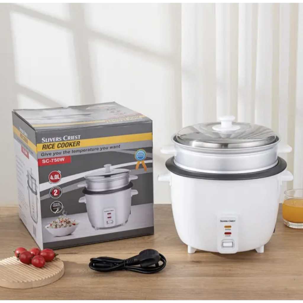 Rice Cooker 4L SC-750W Steamer Deluxe Digital Stainless Steel Plastic ...