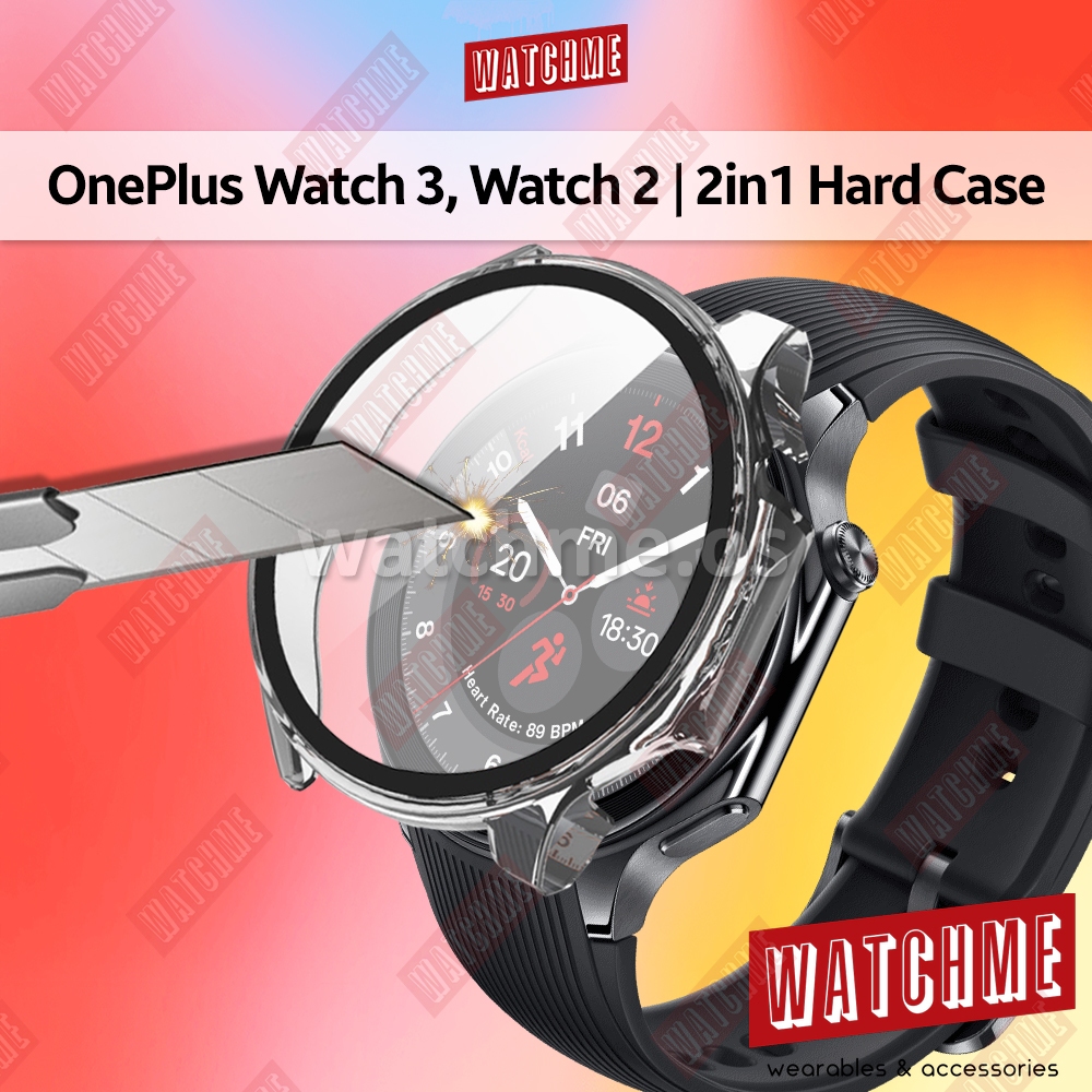 OnePlus Watch 3, Watch 2 Protector Case, 2in1 Hard Casing With PC Glass ...