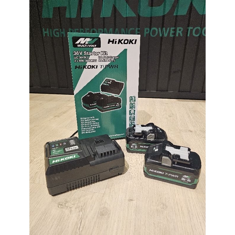 Hikoki Powertools New 36v Starter Pack Battery Kit with 2pcs BSL3640MVT ...