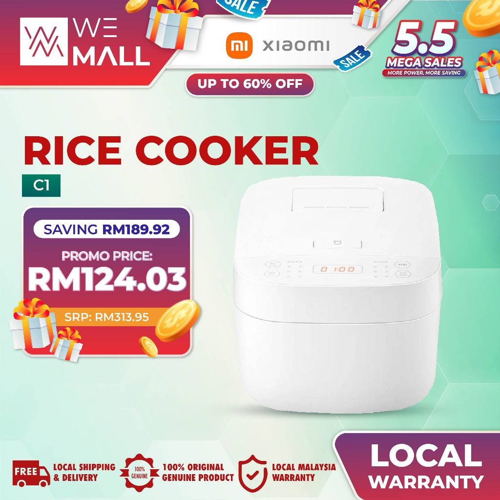 Xiaomi Mijia C1 Rice Cooker 3L 4L 5L Smart Large Capacity Household Fully Automatic ...