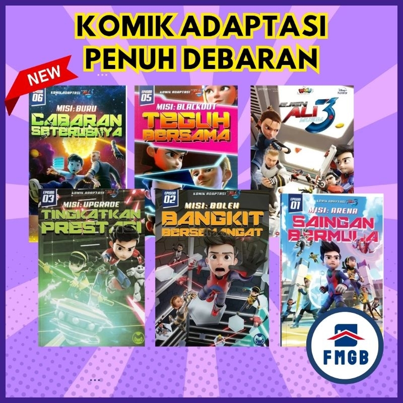 (FMGB) KOMIK EJEN ALI Episod 1-6 [Armoni Gold Mind] buku komik #001 | Shopee Malaysia