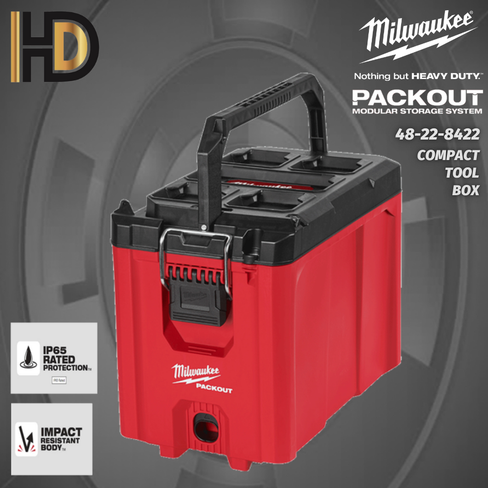 Milwaukee PACKOUT Compact Tool Box / Milwaukee Top Handle Tool Box ...