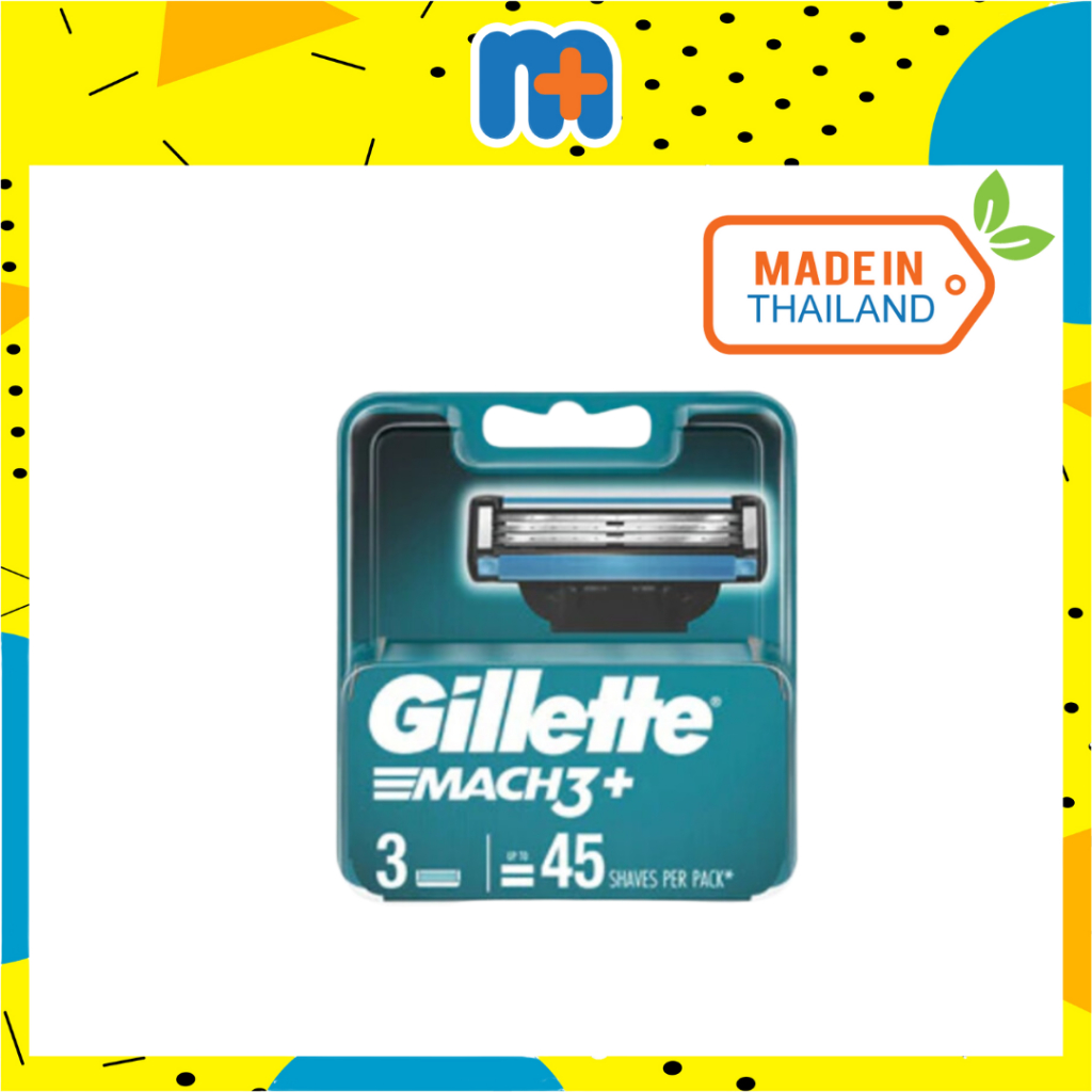 [MPLUS] GILLETTE Mach 3+ Blades 3s Refill | Shopee Malaysia