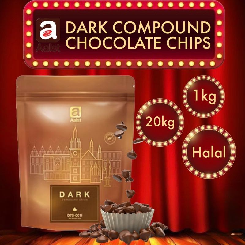 DARK COMPOUND CHOCOLATE CHIPS -500g/1kg | Shopee Malaysia