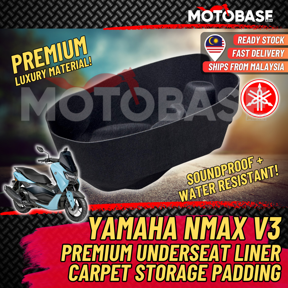 [PREMIUM] YAMAHA NMAX V3 Under Seat Storage Leather Padding PU Cushion ...
