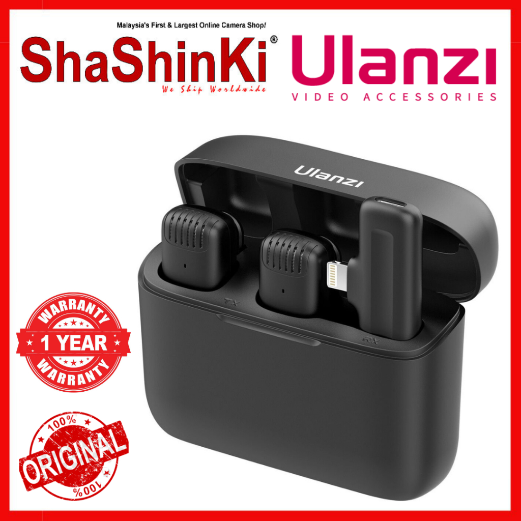 Ulanzi J12 2-Person Wireless Microphone System with Lightning Connector ...