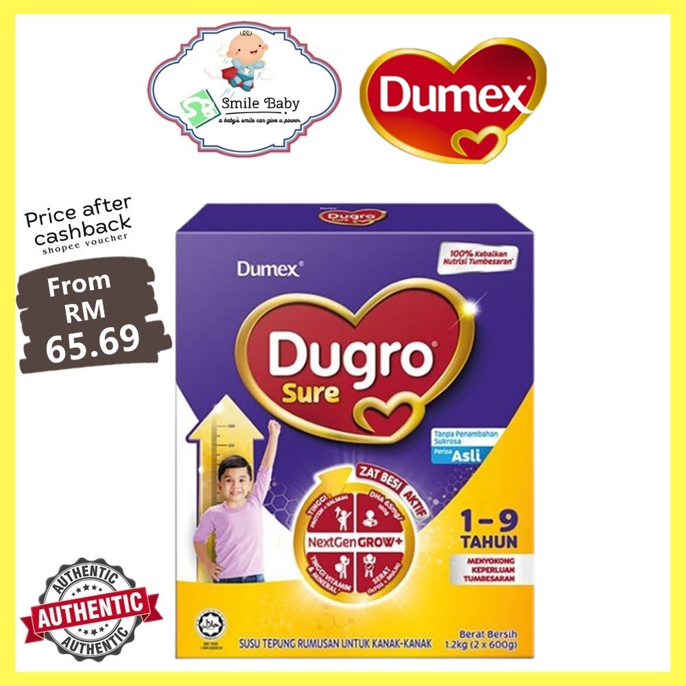 Dumex Dugro Sure Original/Asli Tailored Nutrition Milk Formula 1 - 9 ...