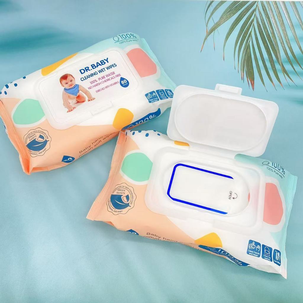 READY STOCK ️5/10 Pack Dr Baby Wet Tissue Non Alcohol Baby Wipes Tisu ...