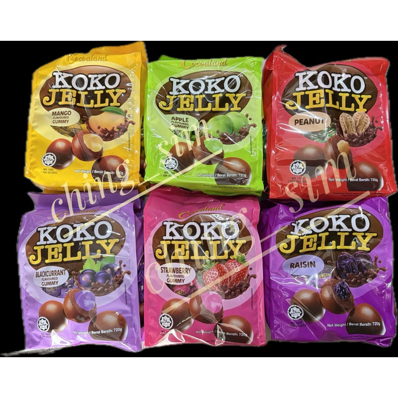 Cocoaland Koko jelly 720g 6 flavour | Shopee Malaysia