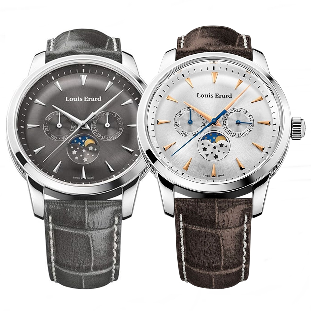 LOUIS ERARD HERITAGE CHRONOGRAPH QUARTZ MEN WATCH 14910AA03BDC103 ...