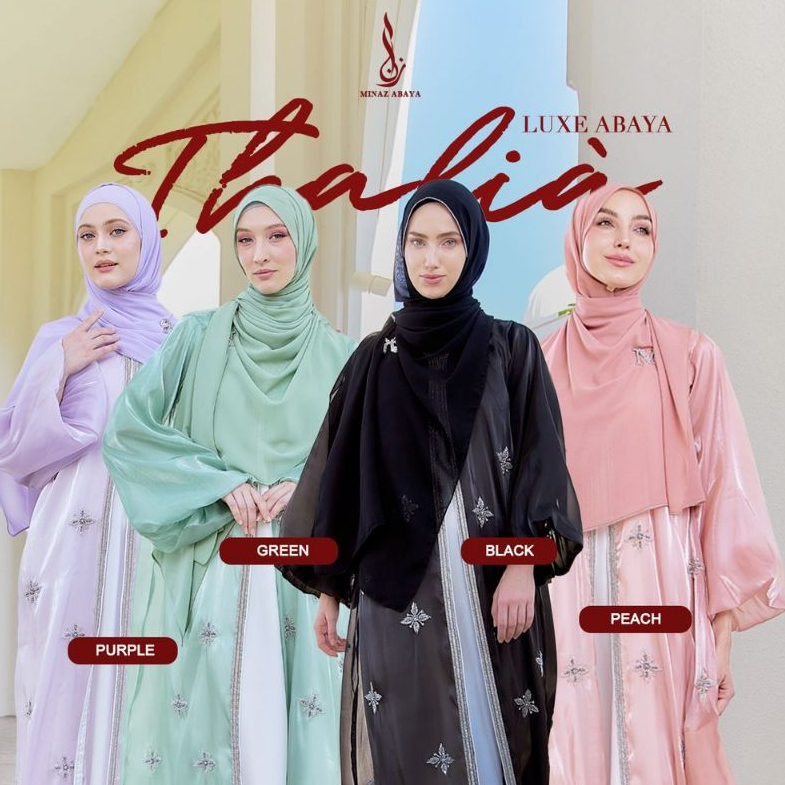 MINAZ ABAYA | THALIA LUXE ABAYA | Shopee Malaysia