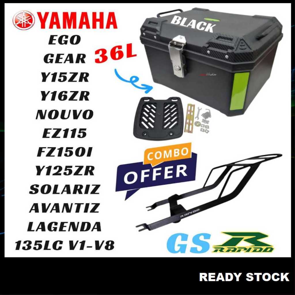 (Yamaha) GS 36L Top Box Motor+Rapido Monorack 135LC V1-V8 Fi Ego Gear ...