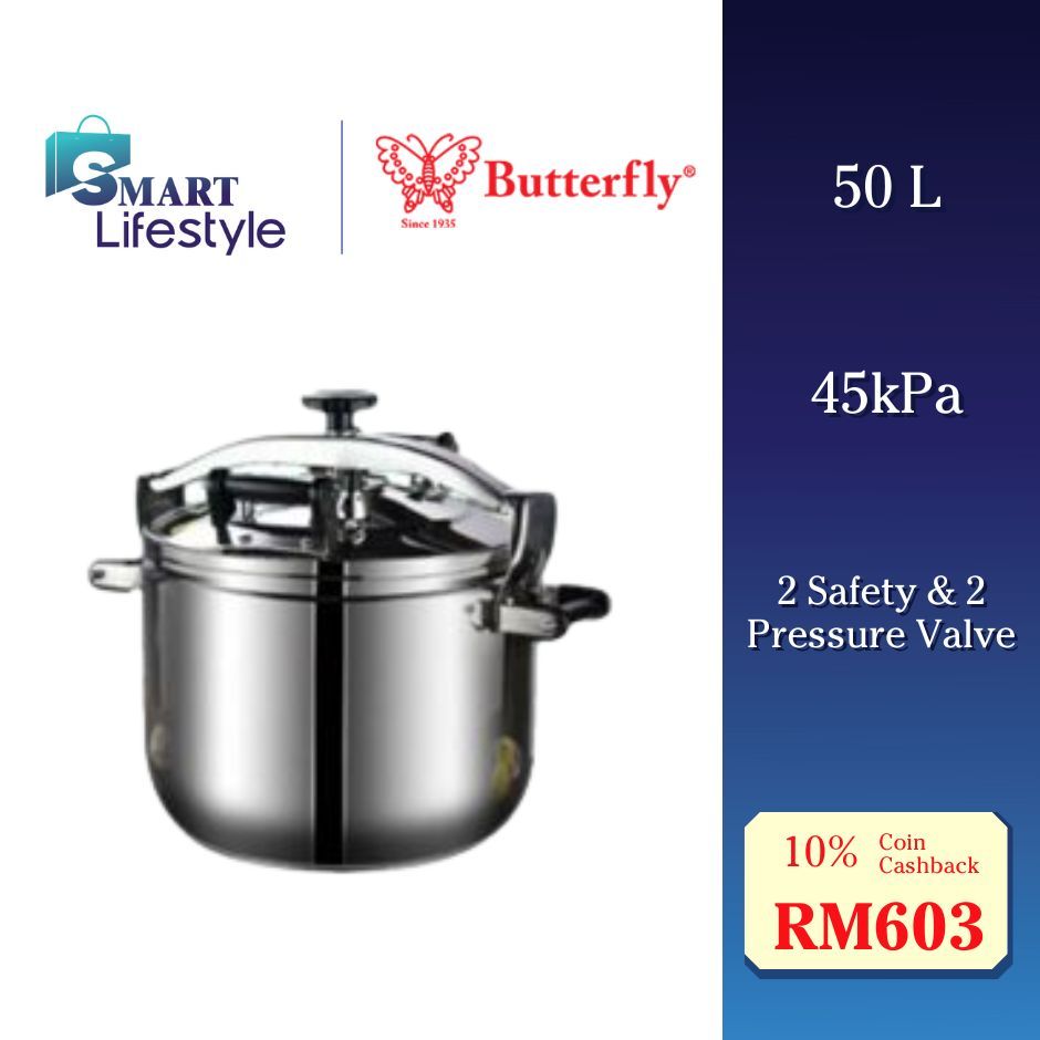 Butterfly Pressure Cooker (50L) BPC-50A / (40L) BPC-40A | Shopee Malaysia