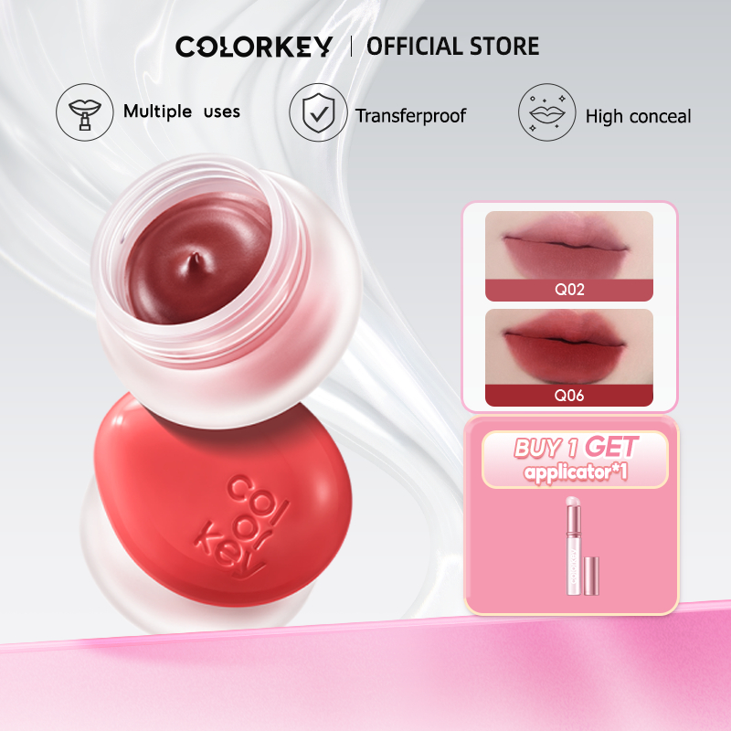 COLORKEY Bouncy Creamy Multi-Purpose Matte Lip Mud (4.5g) Lightweight ...