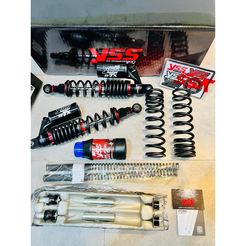 YSS GTX SERIES BLACK SUSPENSION YAMAHA PG-1 PG1 350MM REAR ADJUSTABLE ...