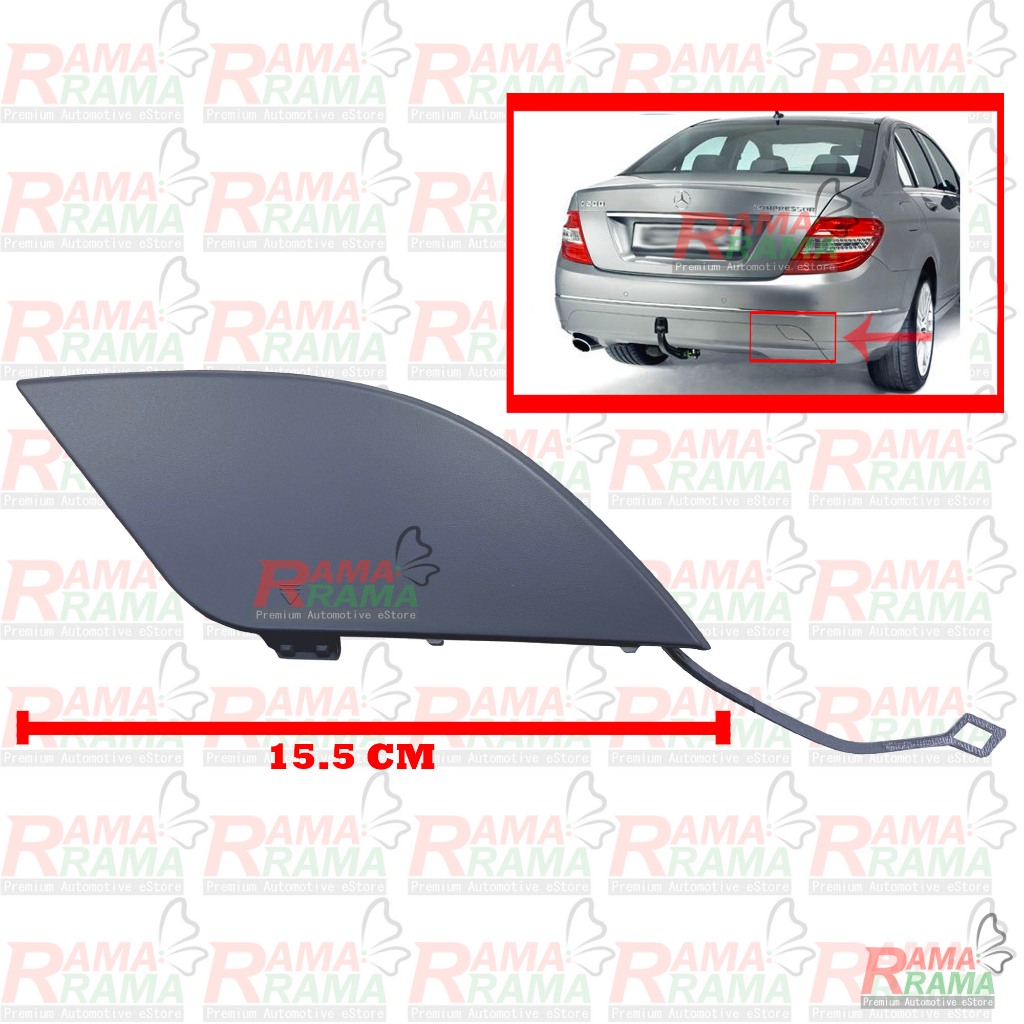 Mercedes Benz W204 W-204 C-Class (2007 - 2014) Rear Bumper Tow Cap ...