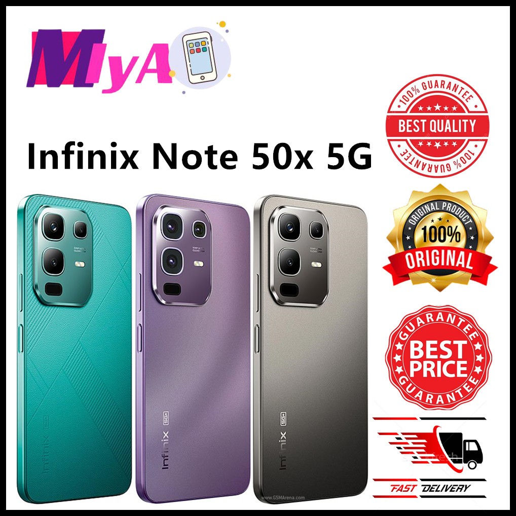 ( Malaysia Set) Infinix Note 50x 5G ( 8+256GB ) Original 1 Year ...