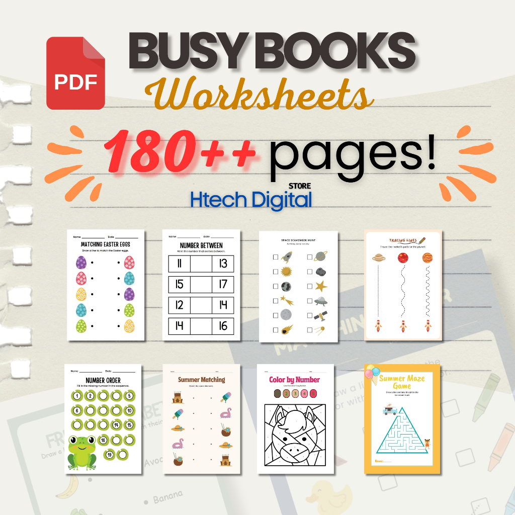 🔥FAST RECEIVED🔥 PDF | Printable Busy Book Colouring Book Alphabet ...