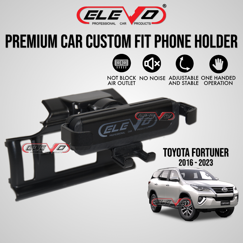ELEVO Toyota Fortuner 2016 to 2023 Phone Holder / Car Mount / HP ...
