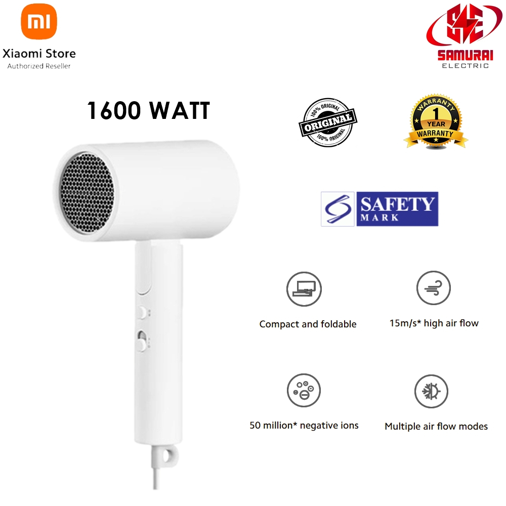 Xiaomi 1600 Watt Compact Hair Dryer H101 | Shopee Malaysia