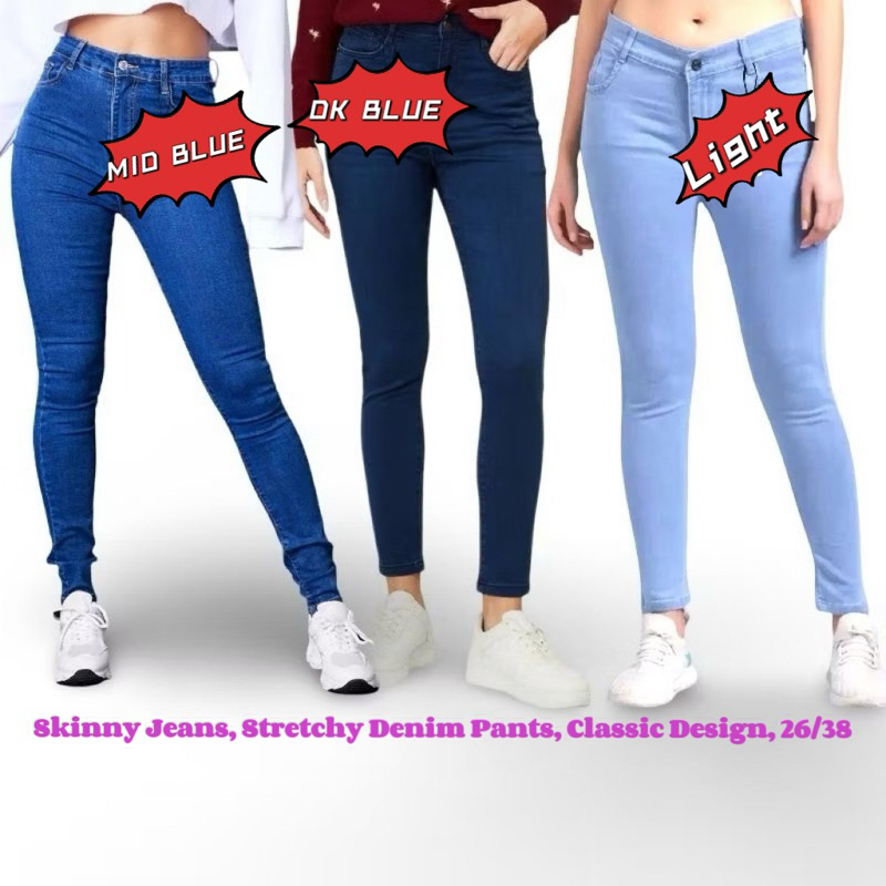 Premium Quality Denim Jeans Women’s High Stretch Denim Skinny Jeans ...