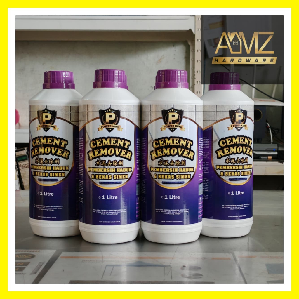 1 LITER POWER KING CEMENT REMOVER / PEMBERSIH HABUK & BEKAS SIMEN ...