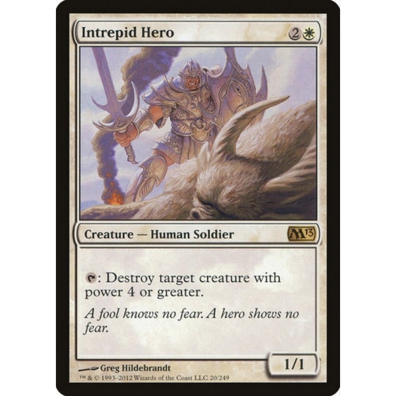 MTG Rare White Card - Intrepid Hero (Magic 2013) | Shopee Malaysia
