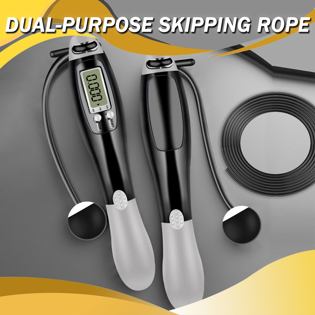 Digital Skipping Rope Fitness Jump Rope Weight-Bearing Skipping Ropes ...
