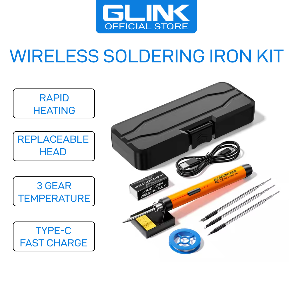 USB Wireless Charging Electric Soldering Iron Kit Portable USB5V8W ...