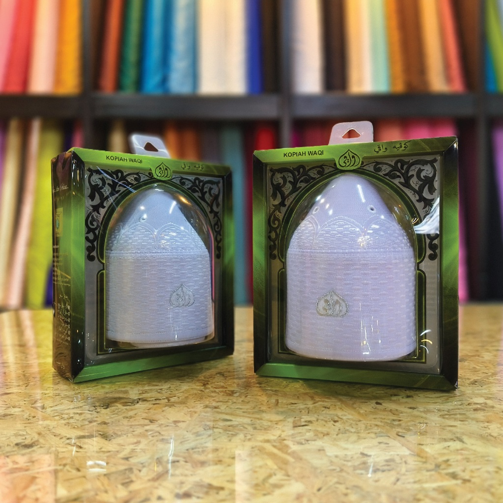 Kopiah Waqi - 100% Original Kopiah Premium | Kufiah Muslim Prayer Cap ...