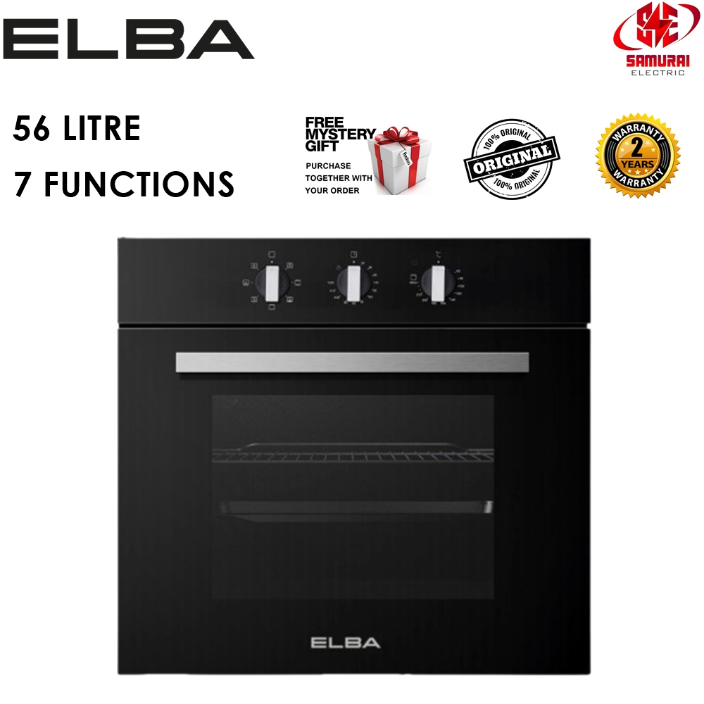 Elba Built In Oven With 7 Function 56 Litre EBOK5670(BK) | Shopee Malaysia