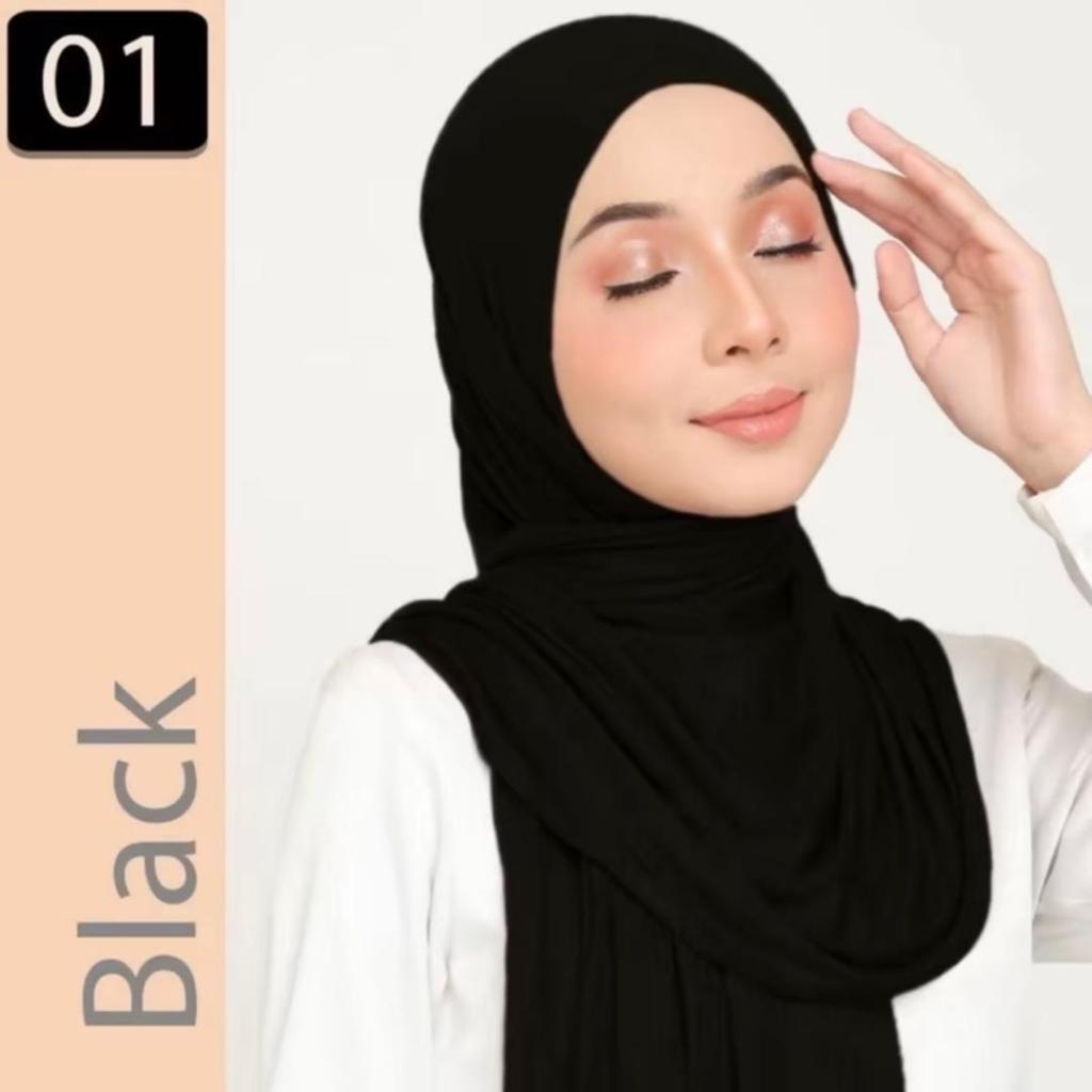 Tudung Shawl Cotton Jersey/Hijab Selendang Cotton Malas | Shopee Malaysia