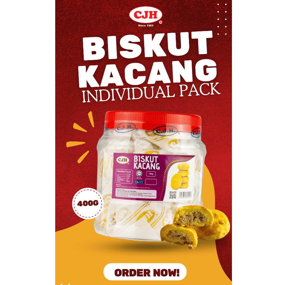 Handmade Biskut Kacang CJH 400g/600g Individual Pack [HALAL][MeSTI][# ...