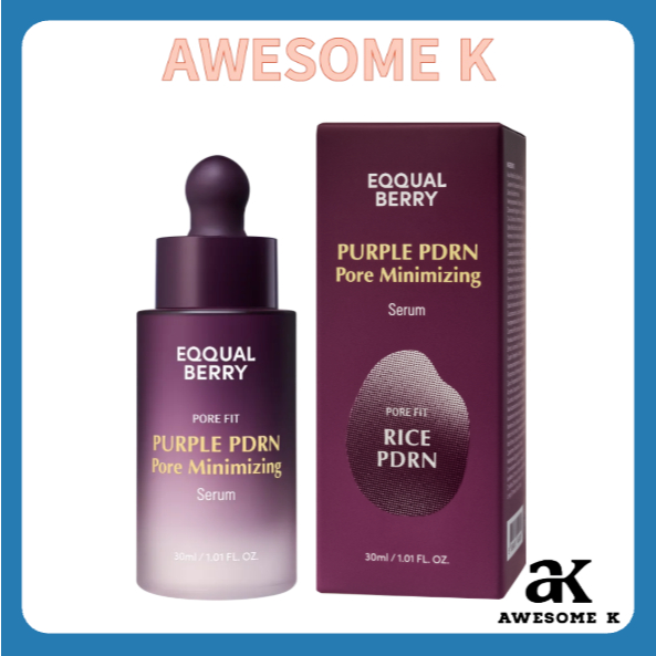 EQQUALBERRY Purple Rice PDRN Pore Minimizing Serum 30ml – Vegan ...