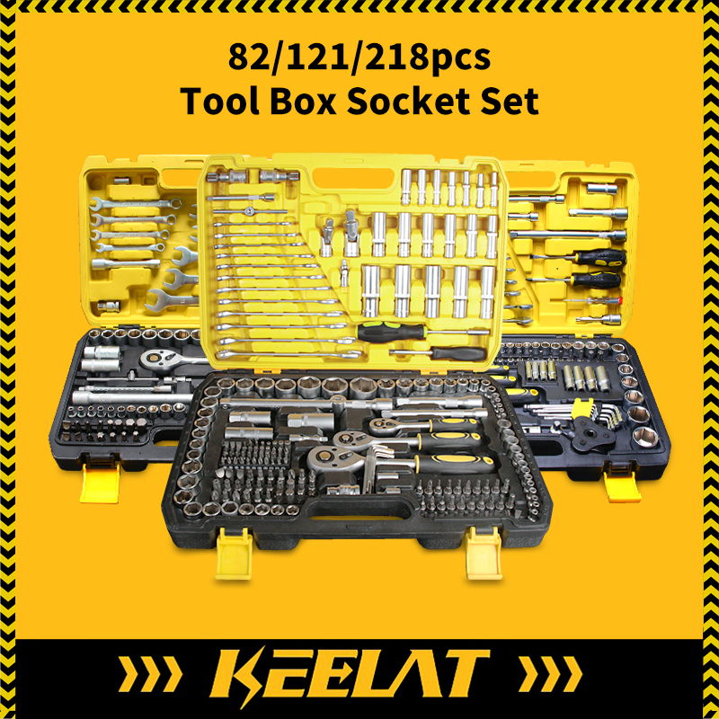 KEELAT 218PCS Ratchet Wrench Set | Professional Auto Repair Tools ...